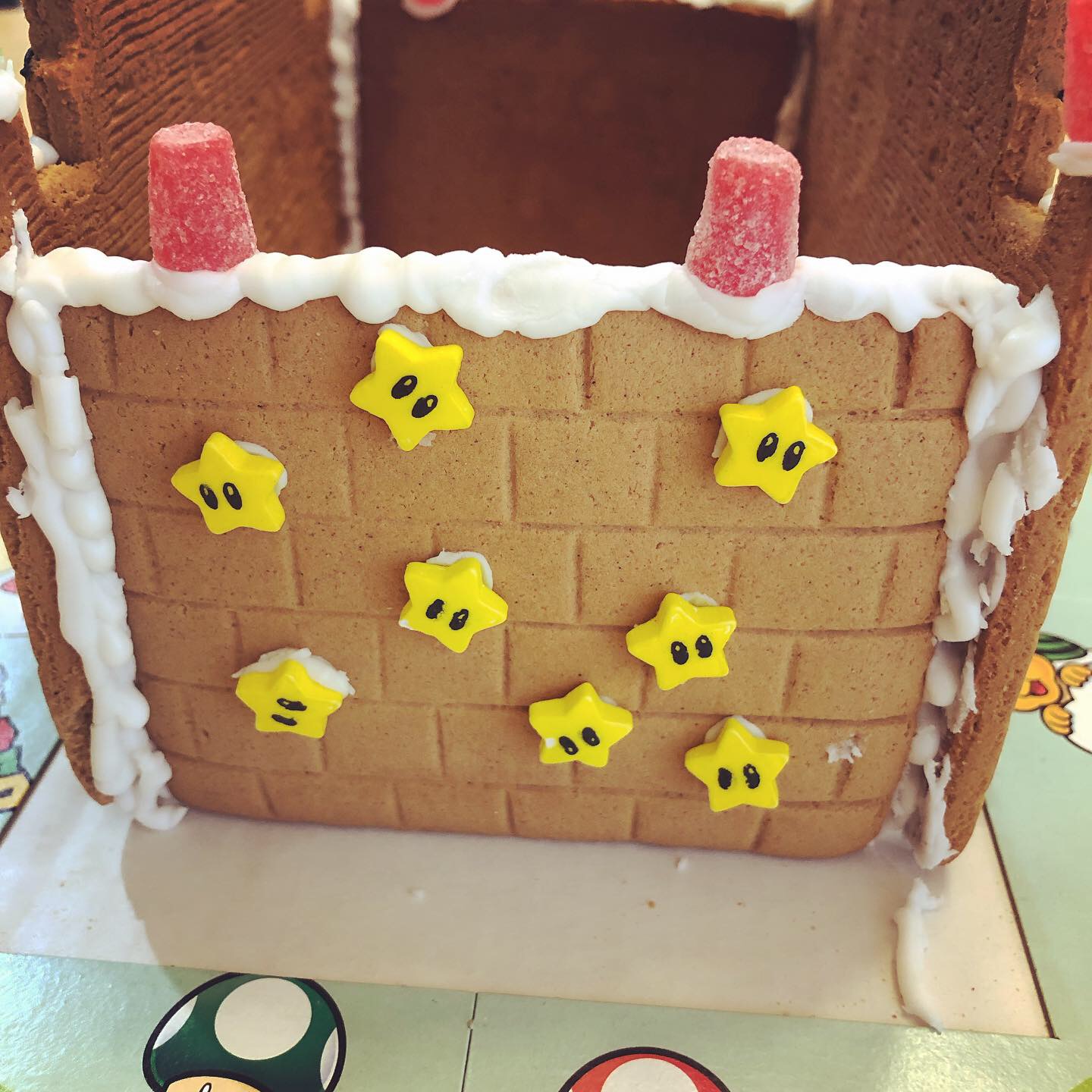 Super Mario Gingerbread Castle | Penny's Food Blog
