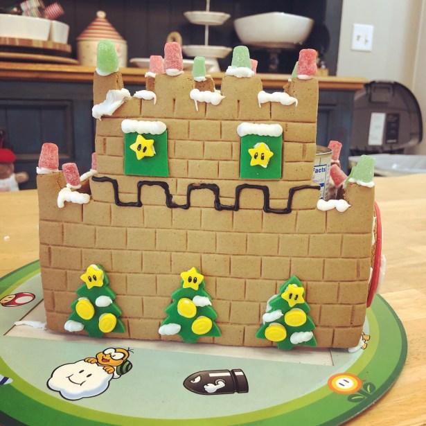 Super Mario Gingerbread Castle | Penny's Food Blog