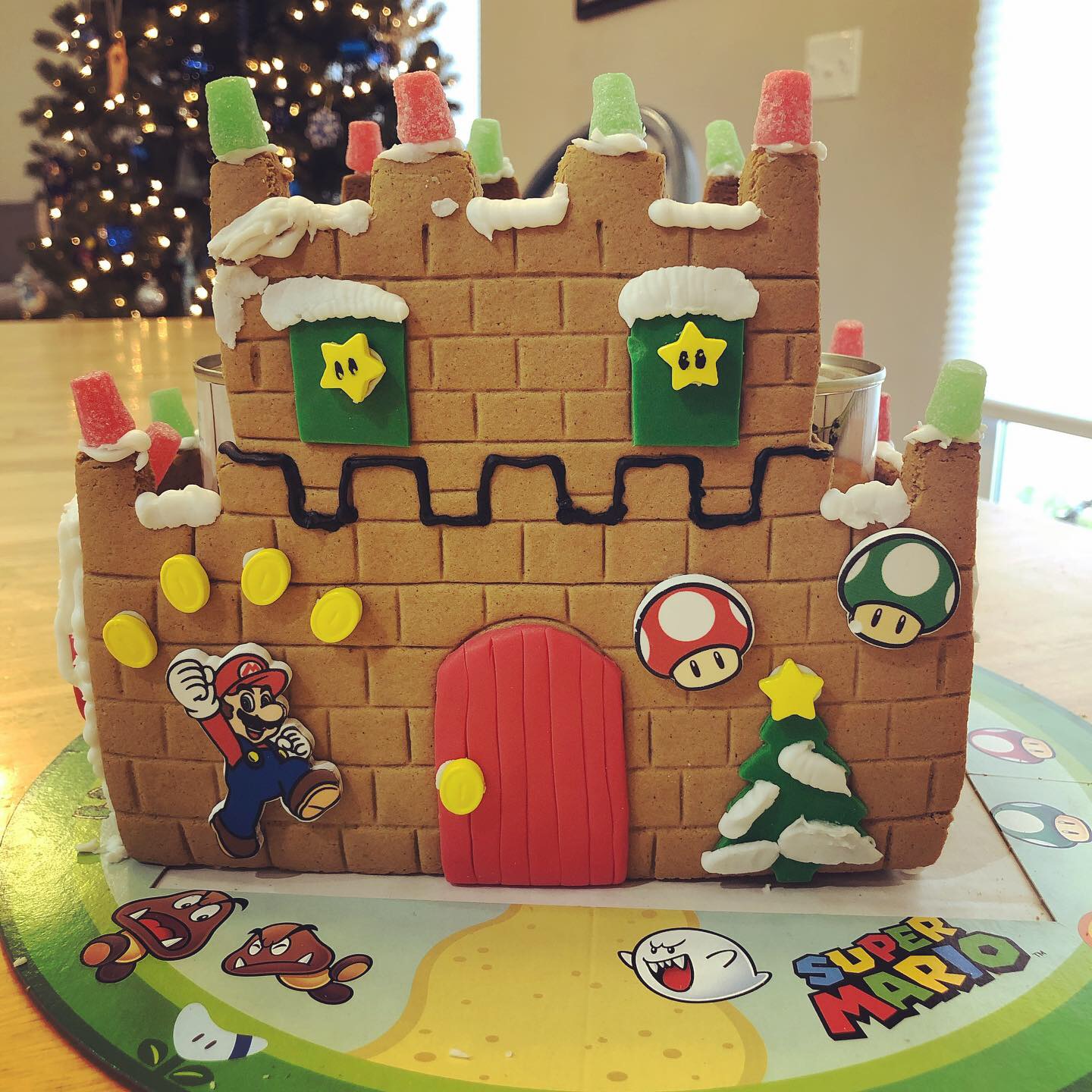 Super Mario Gingerbread Castle | Penny's Food Blog