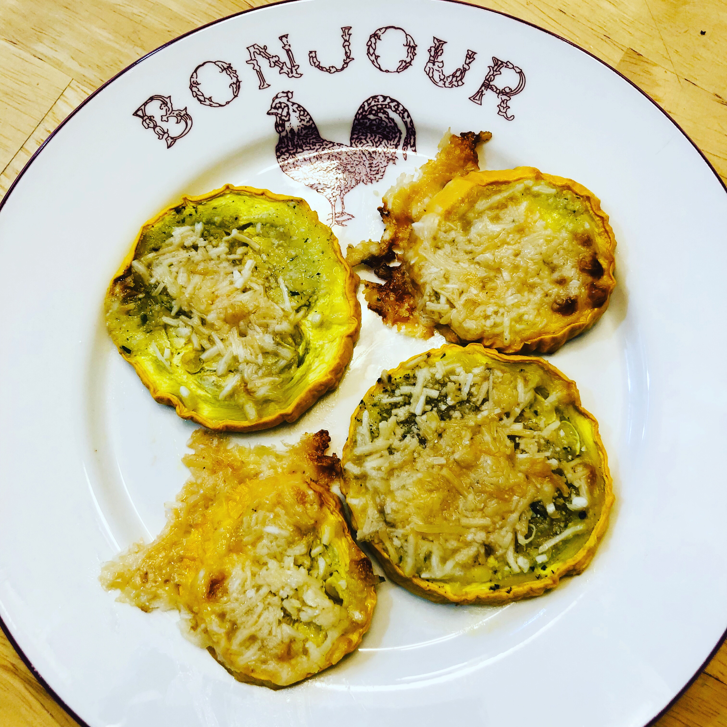 Baked Parmesan Yellow Squash Rounds | Penny's Food Blog