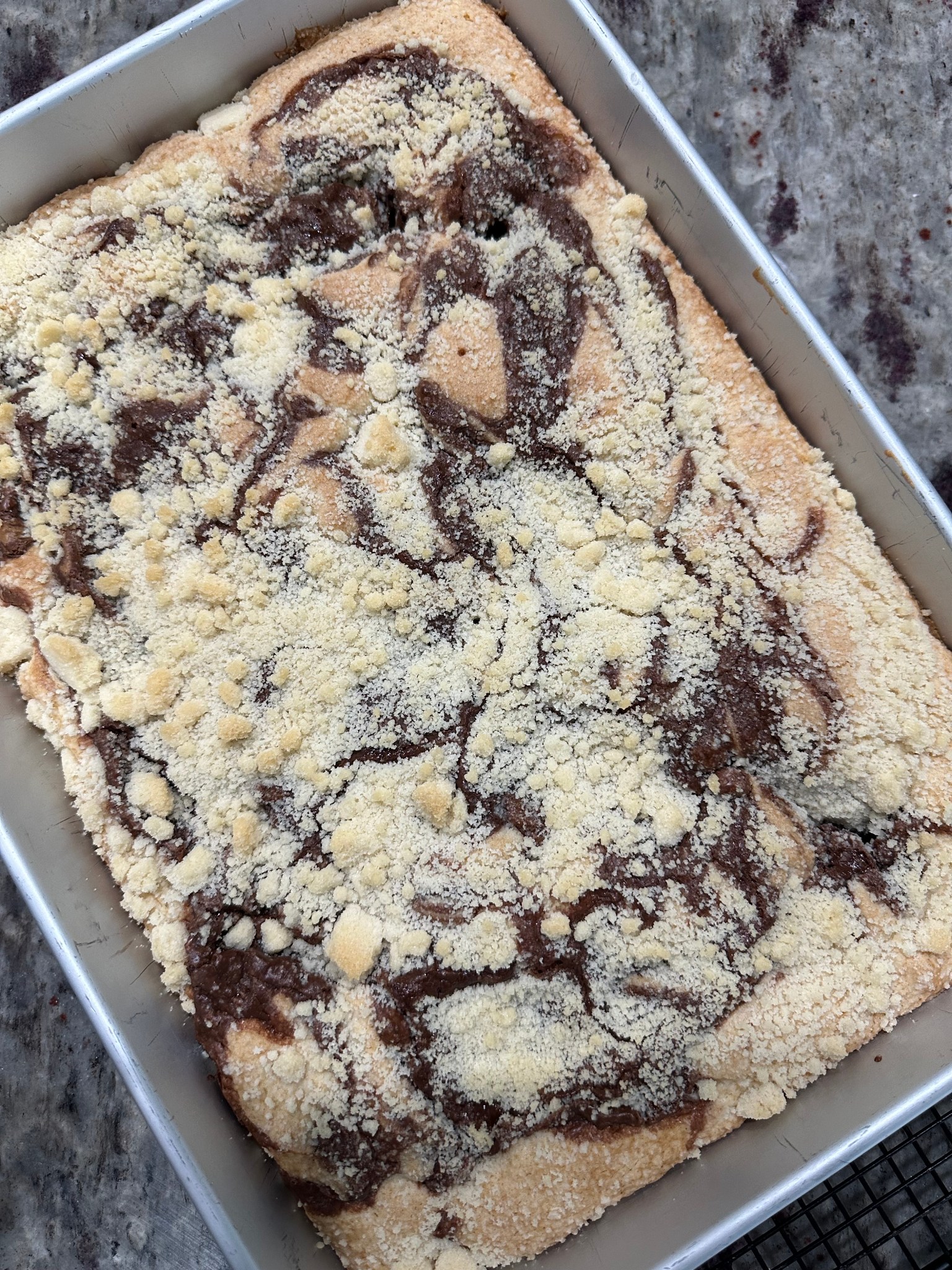 Chocolate Hazelnut Crumb Cake | Penny's Food Blog